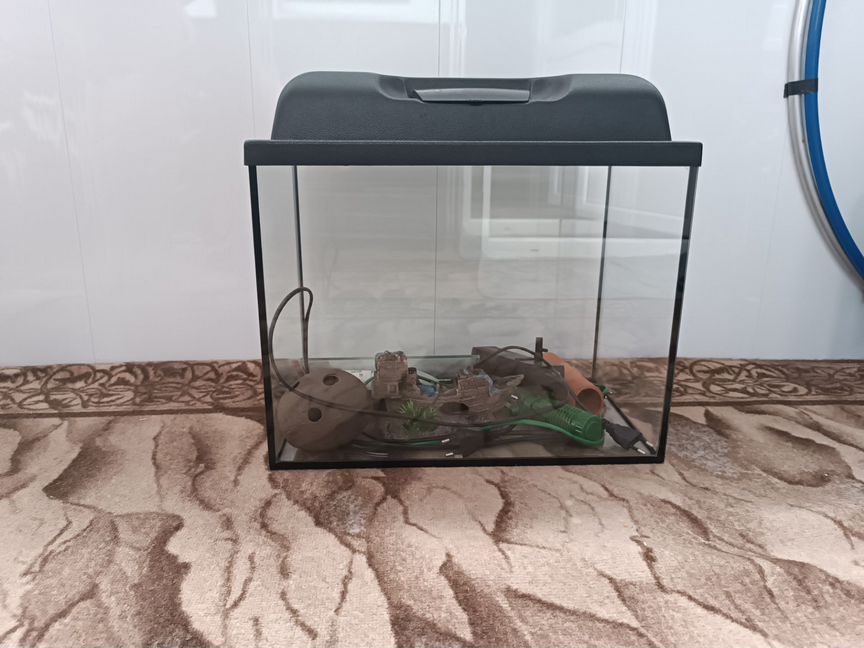 Аквариум 35л с фильтром, светом и грунтом