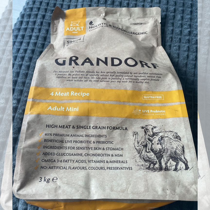 Корм сухой для собак grandorf 3кг