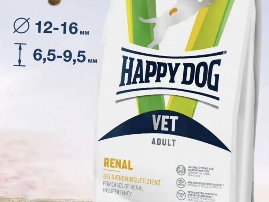 Сухой корм для собак Happy Dog renal 4 кг