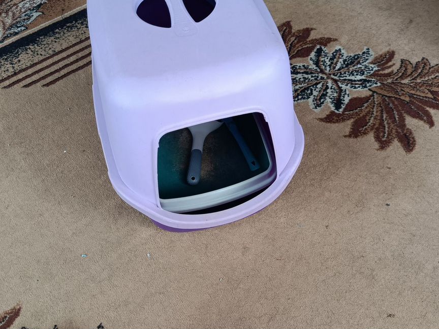 Кошачий туалет домик