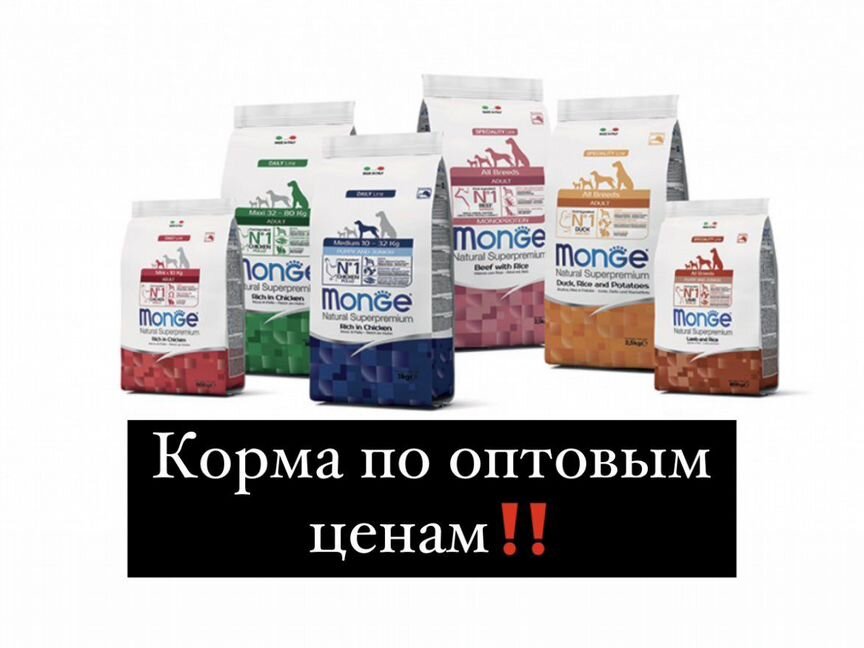 Корма Monge и Gemon