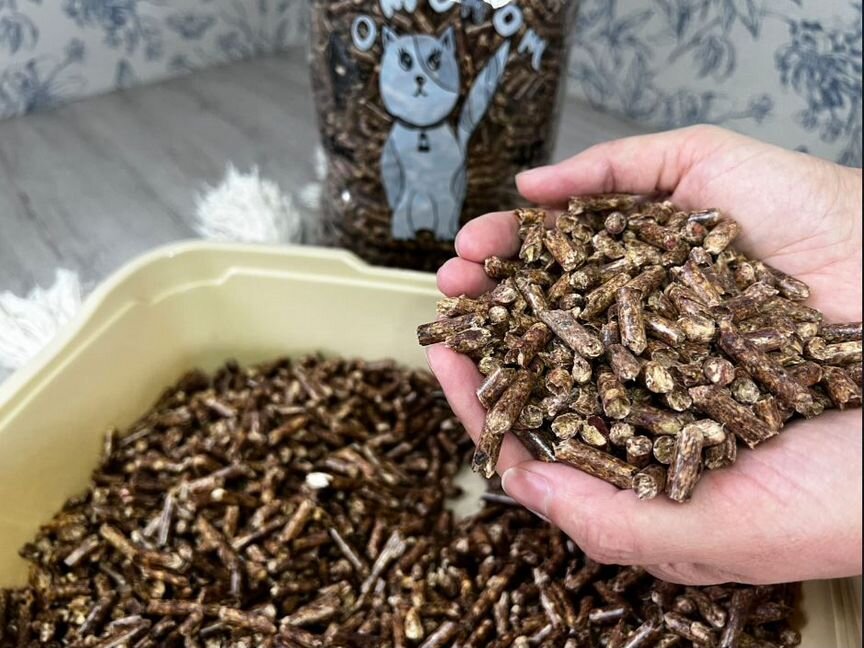 Наполнитель для кошачьего туалета древесный 2,5кг