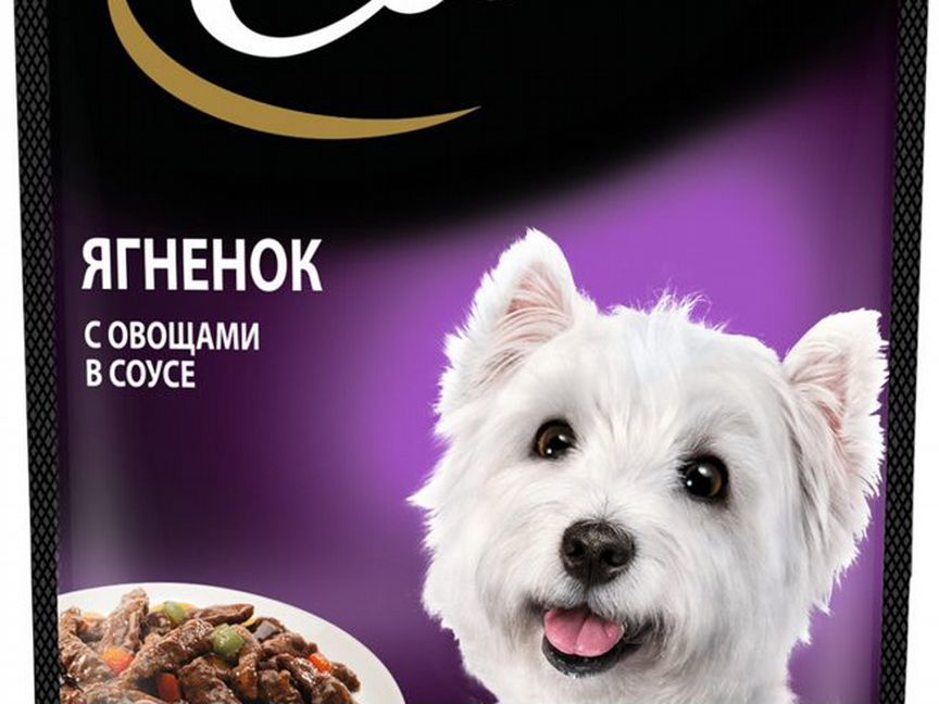 Cesar влажный корм для взрослых собак, с ягненком