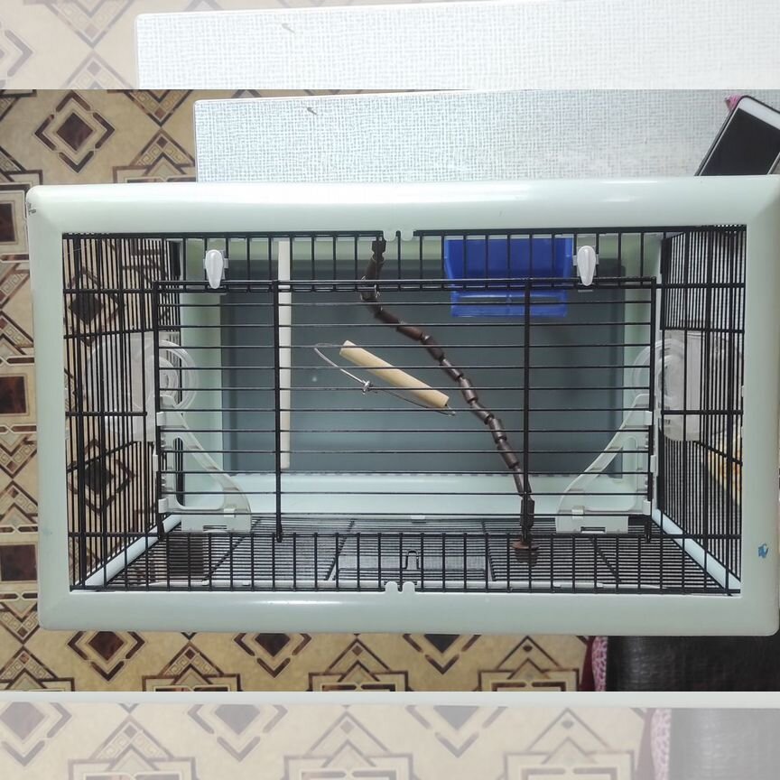 Клетка для волнистого попугая большая б/у