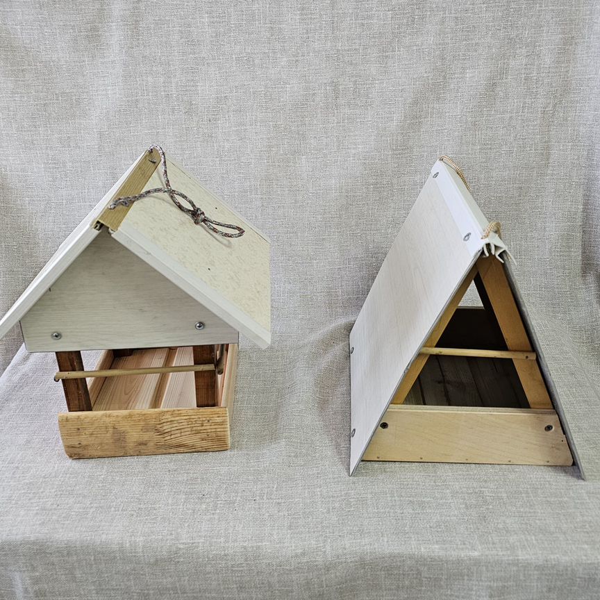 Кормушка для птиц уличная деревянная