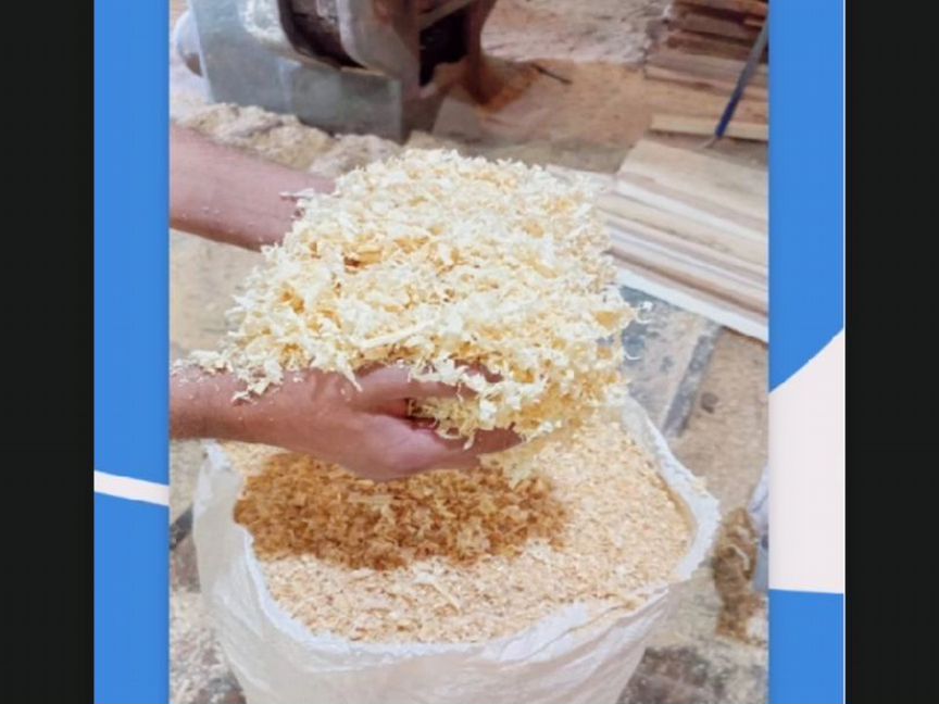 Опилки стружка в мешках