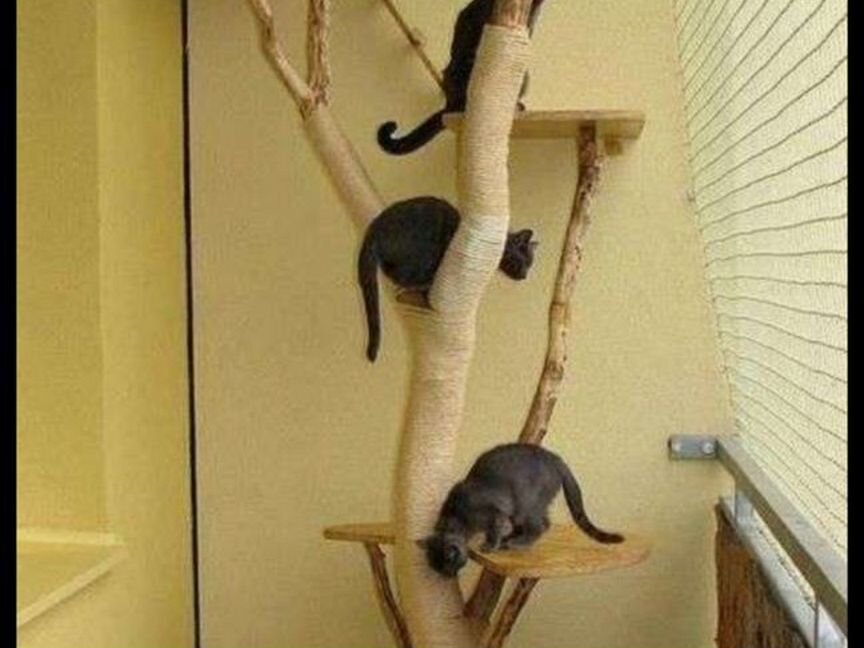Дерево для кошки когтеточка для кота угловая
