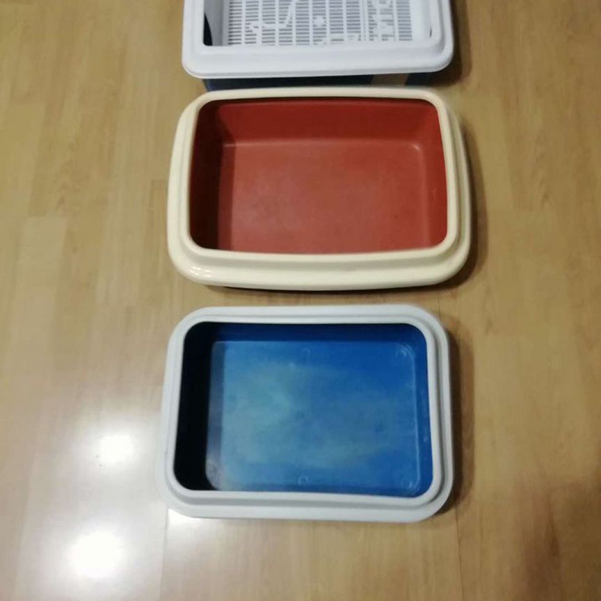 Туалет кис для кошек глубокий с рамкой