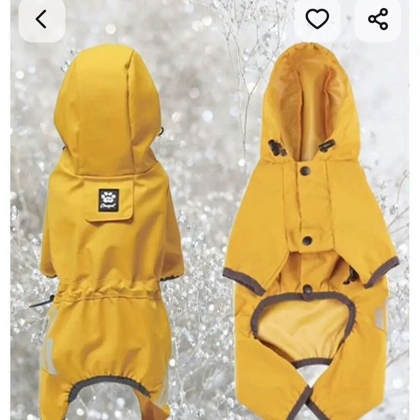 Дождевик для собак минипород