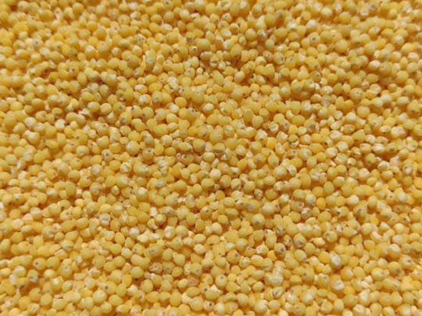 Пшено в мешках