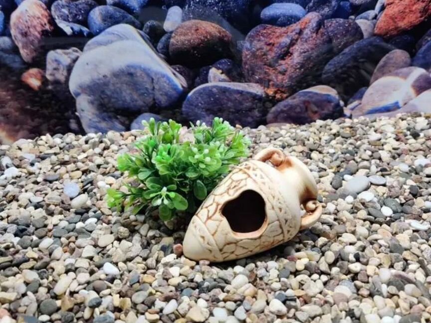 Украшение для аквариума, амфора новая