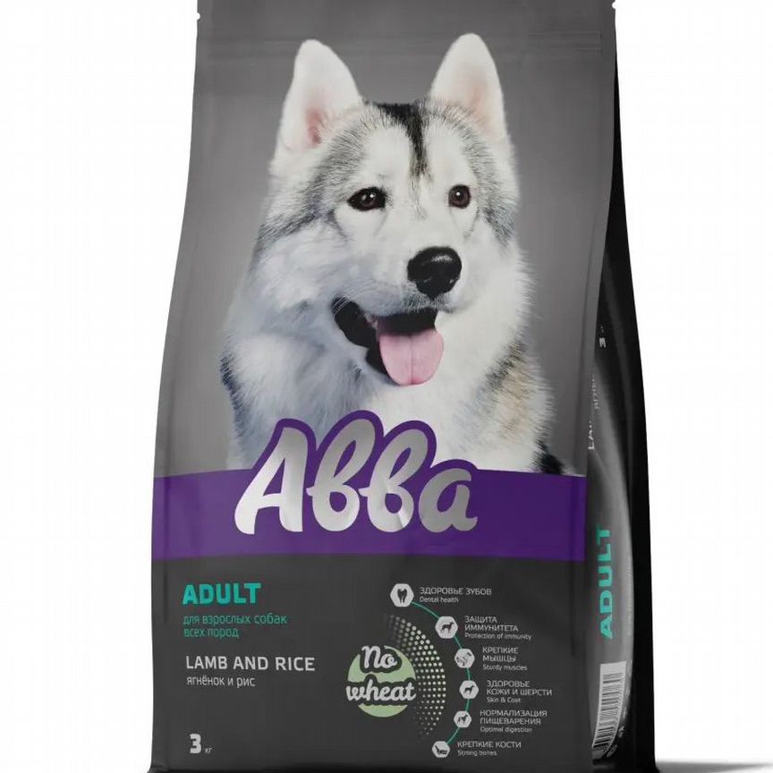 Корм для собак авва Premium Adult