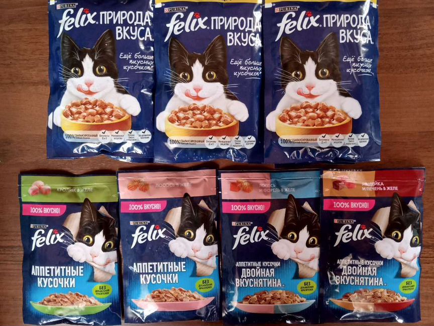 Влажный корм для кошек Felix