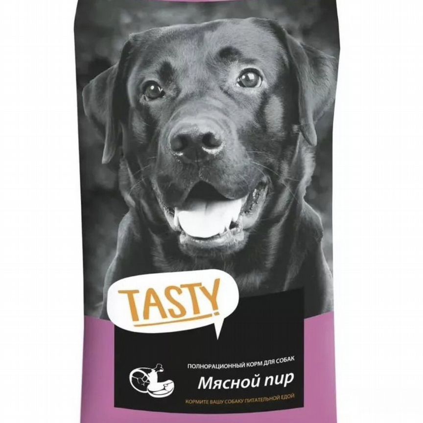 Корм для собак Tasty мясной пир. 15 кг
