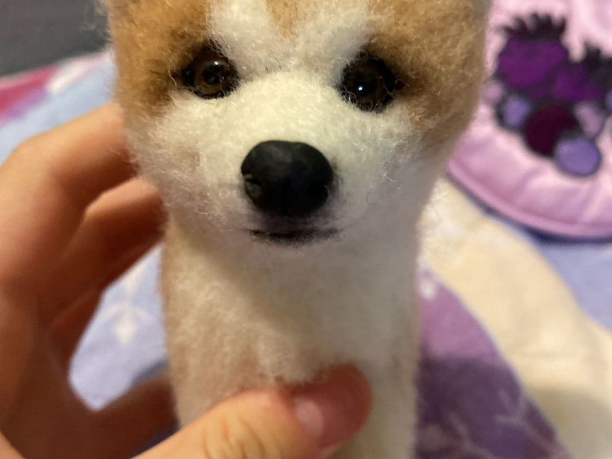 Собачка хаски (рыжая)