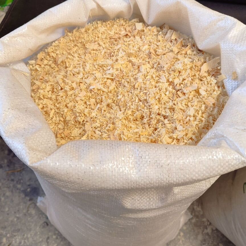 Стружка в мешках