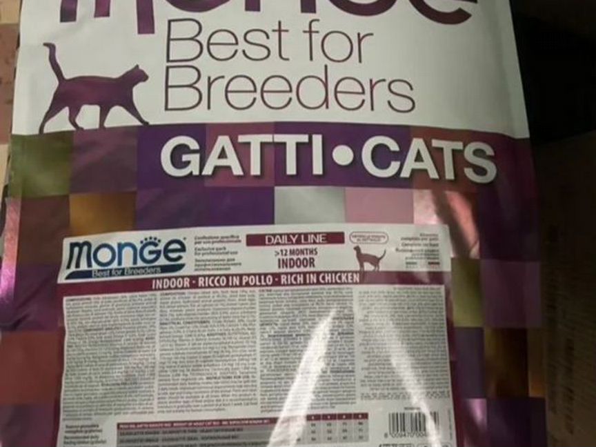 Корм для кошек monge urinary