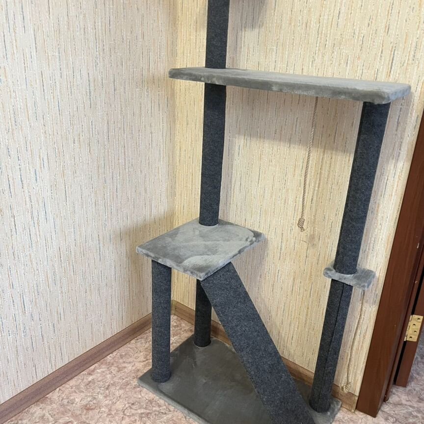 Когтеточка для кошки напольная, комплекс
