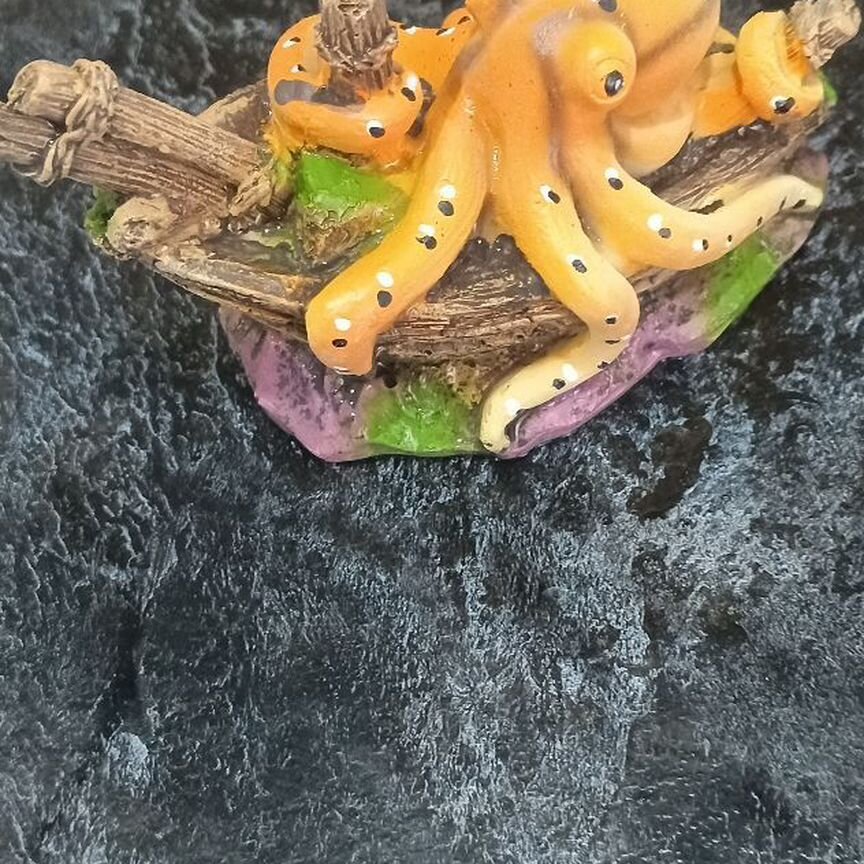 Декорации для аквариума осьминог