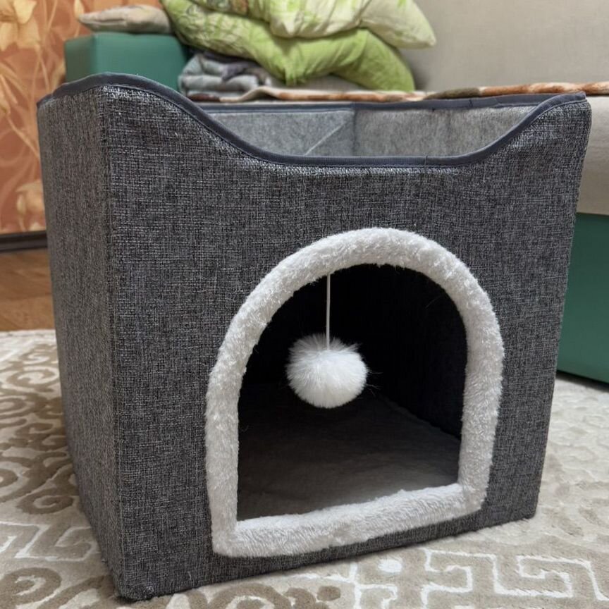 Домик для кошки с когтеточкой