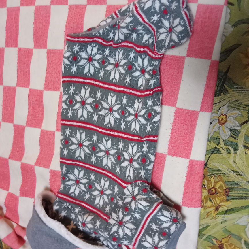 Теплая кофта на собачку среднего размера. замеры