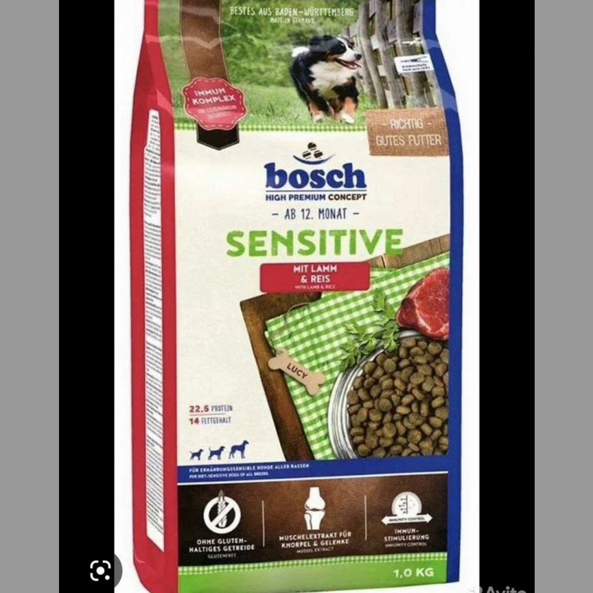Bosch Sensitive 15кг ягненок рис