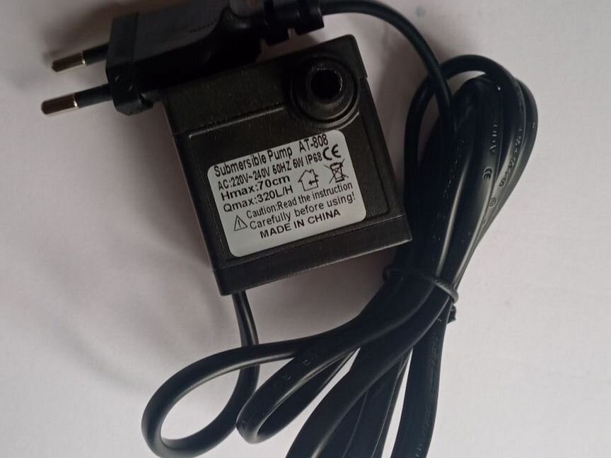 Водяной насос погружной для аквариума и мини пруда