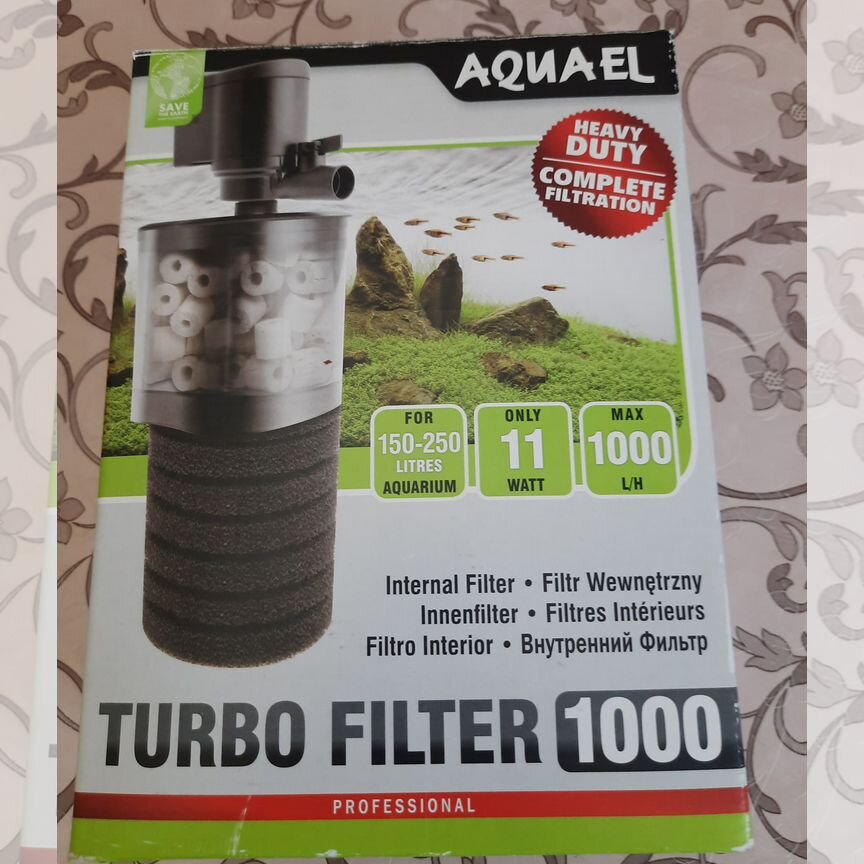 Фильтр для аквариума aquael turbo filter 1000 на о