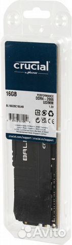 Оперативная память Crucial Ballistix bl16g26c16u4b купить в Москве с ...