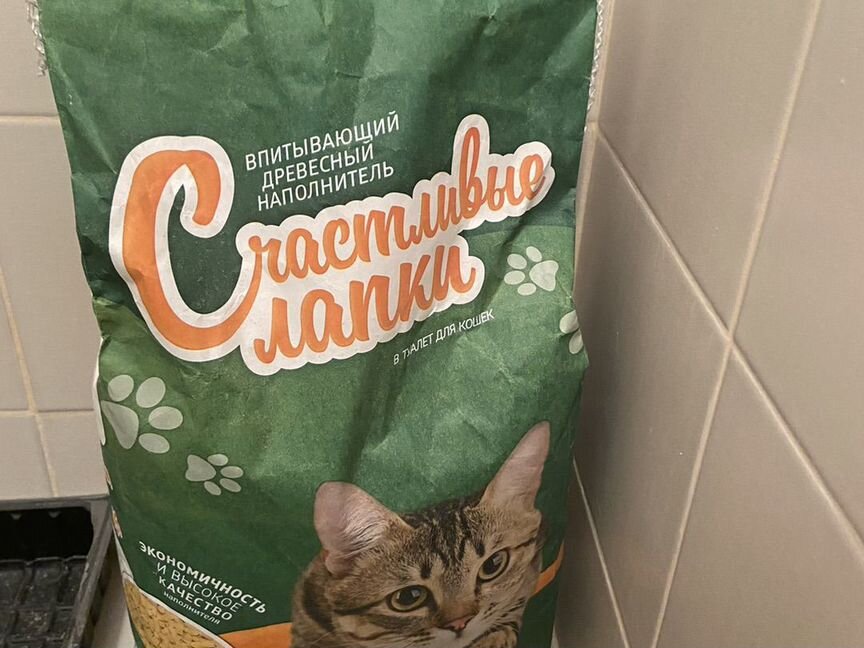 Наполнитель древесный для кошачьего туалета