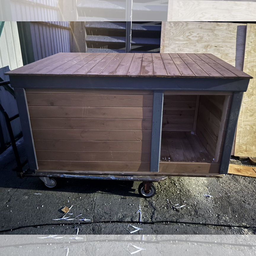 Будка для собаки утепленная