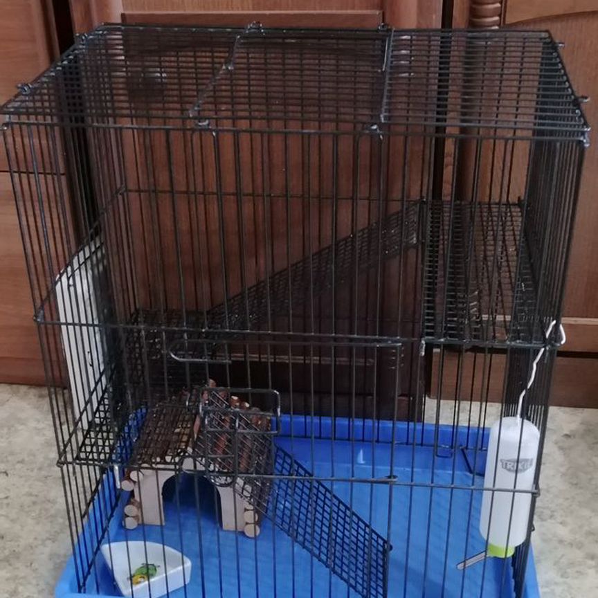 Большая клетка для крыс,грызунов,хомяков, 3-секции