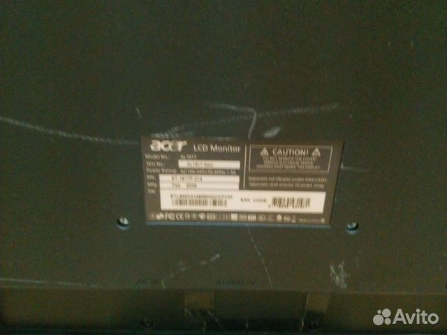 Монитор Acer AL1917 Asm купить в Москве | Электроника | Авито