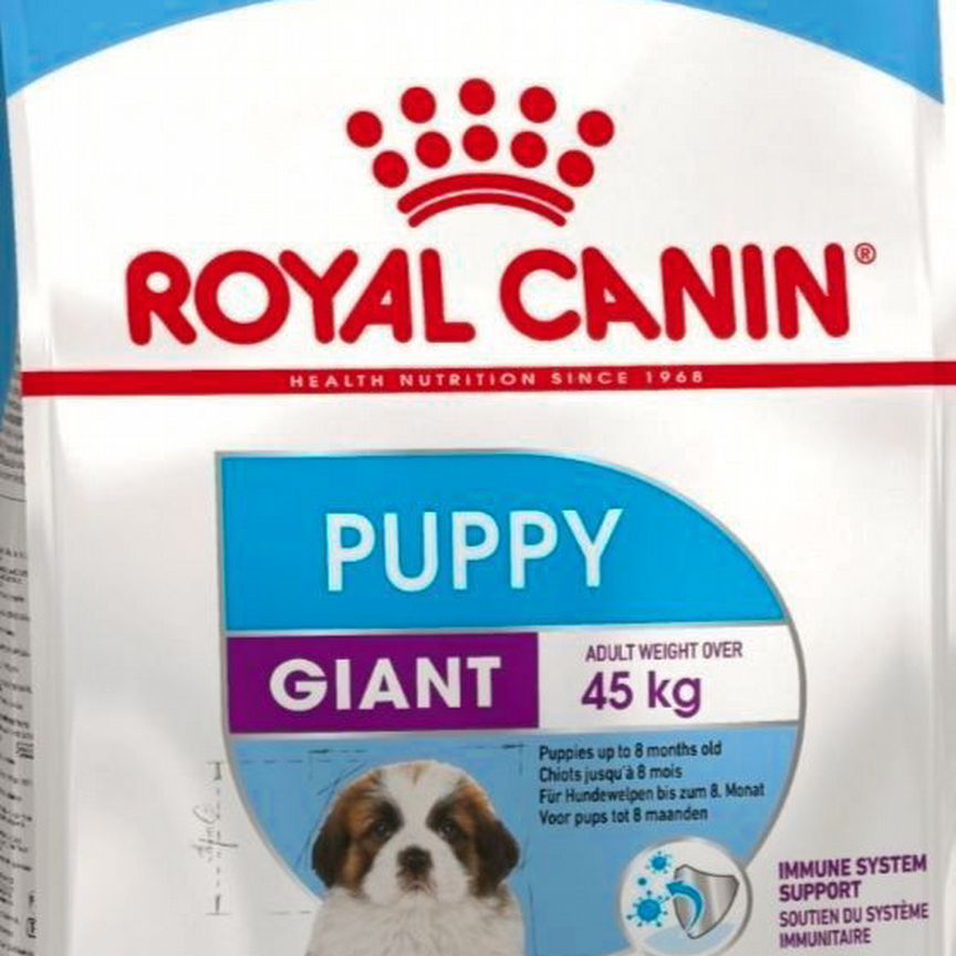 Корм для щенков royal canin giant puppy
