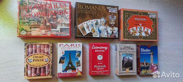Карты Piatnik (пятник) коллекционные купить в Санкт-Петербурге | Хобби и отдых | Авито