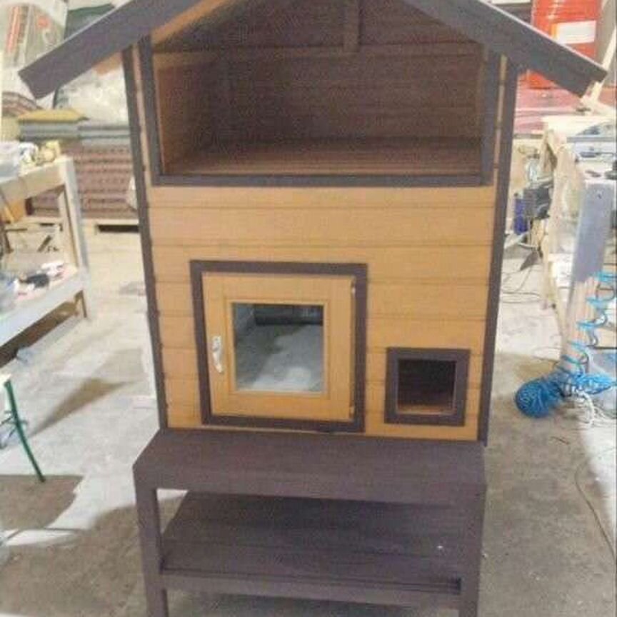 Будка для кошек на зиму