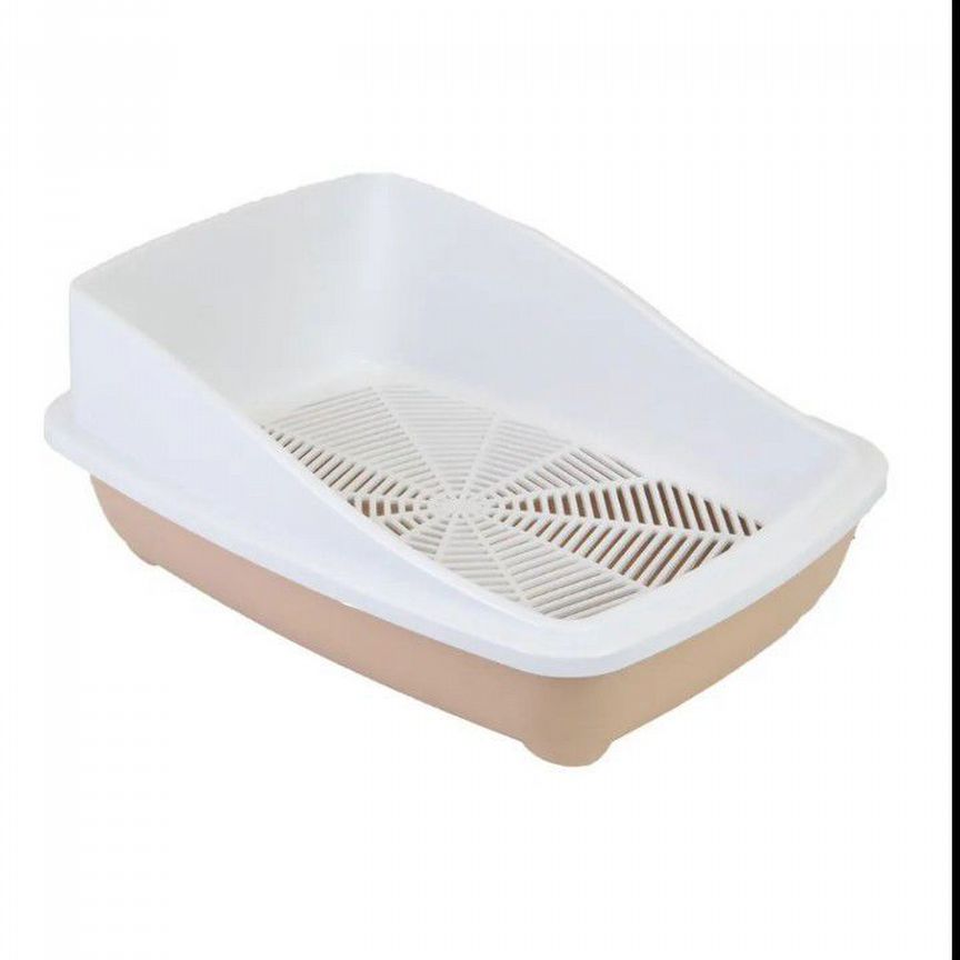 Лоток для кошек с высоким бортом и сеткой 52*39