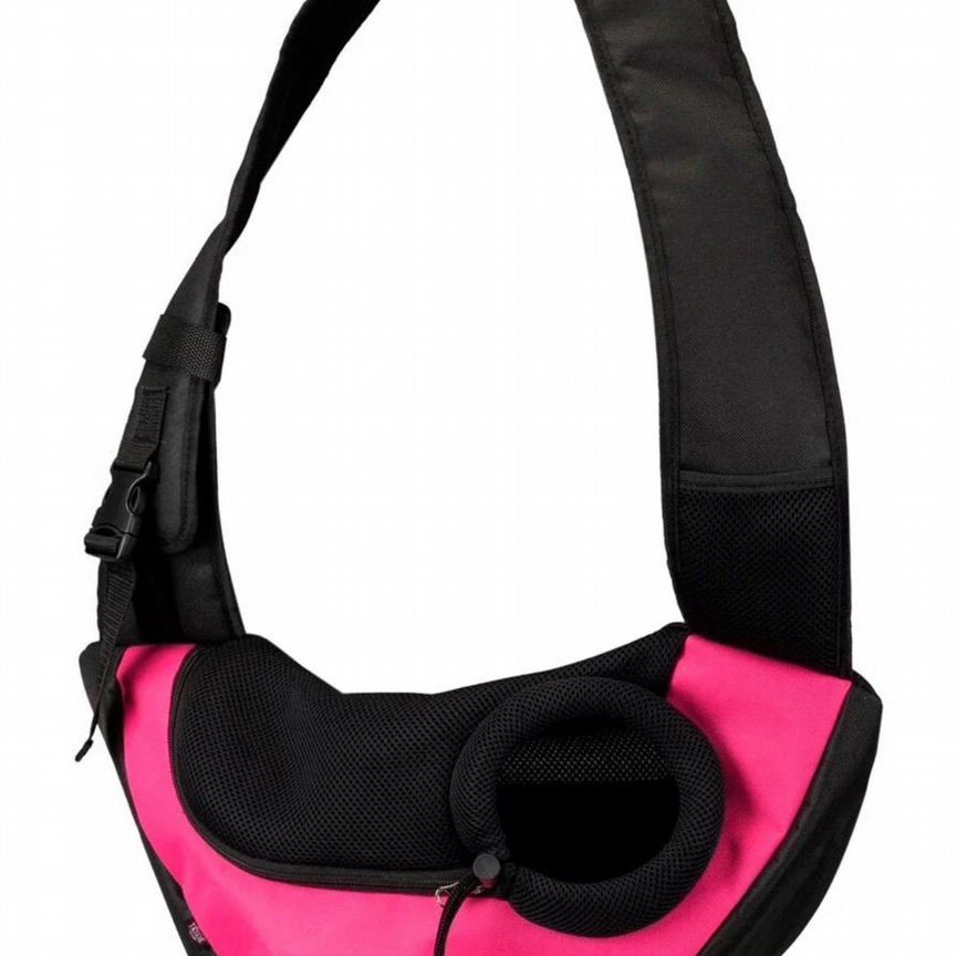 Слинг переноска Trixie розовая с чёрным