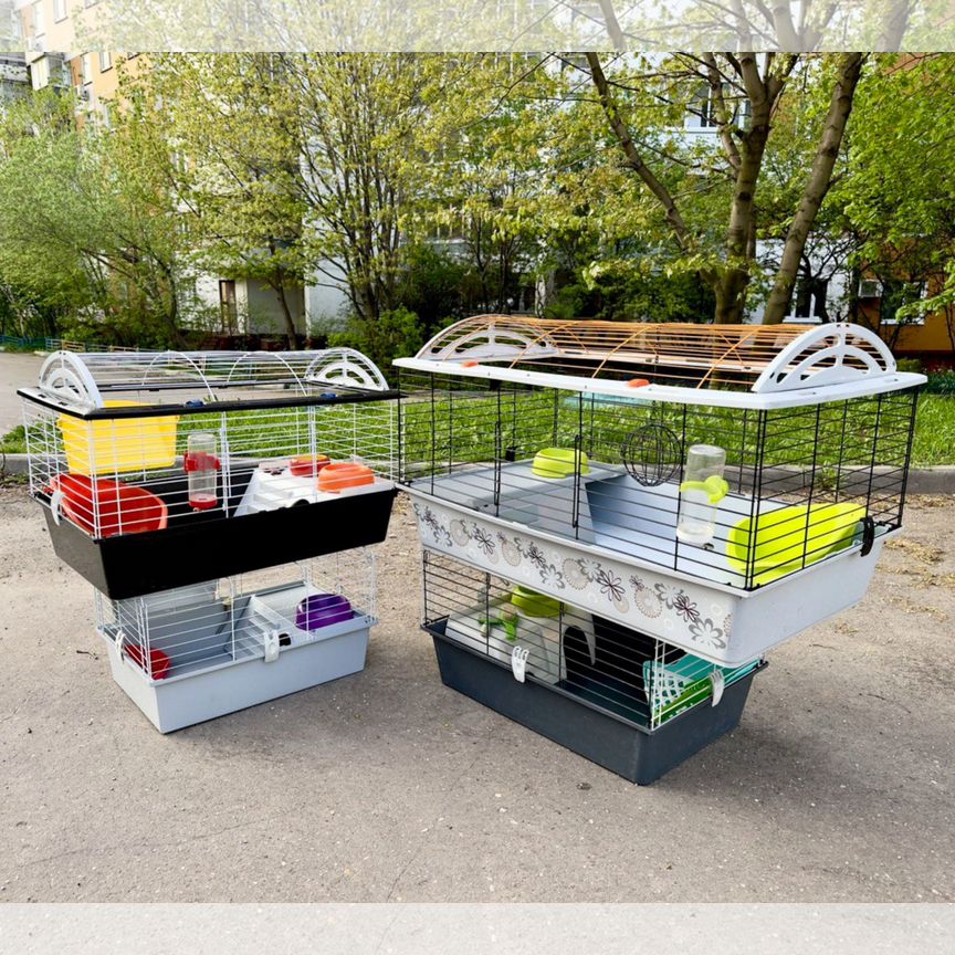 Клетка для свинки кролика карликового ежа грызунов