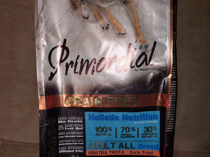 Корм Primordial Grain Free, безр/ола и инд