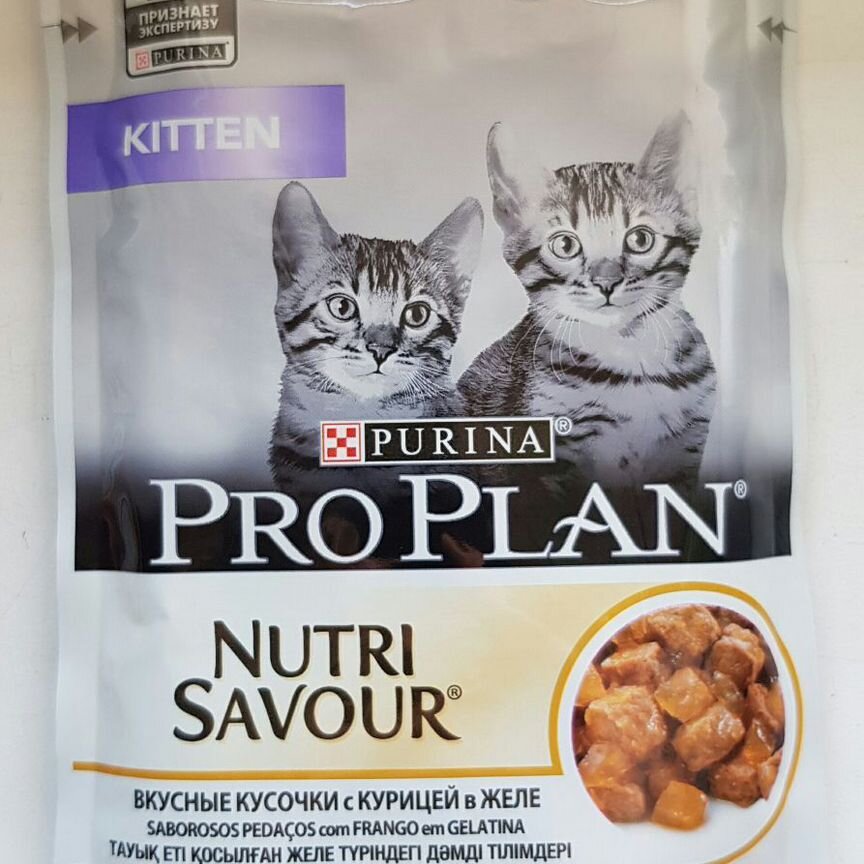Корм для котят Purina ProPlan курица в желе, 85г
