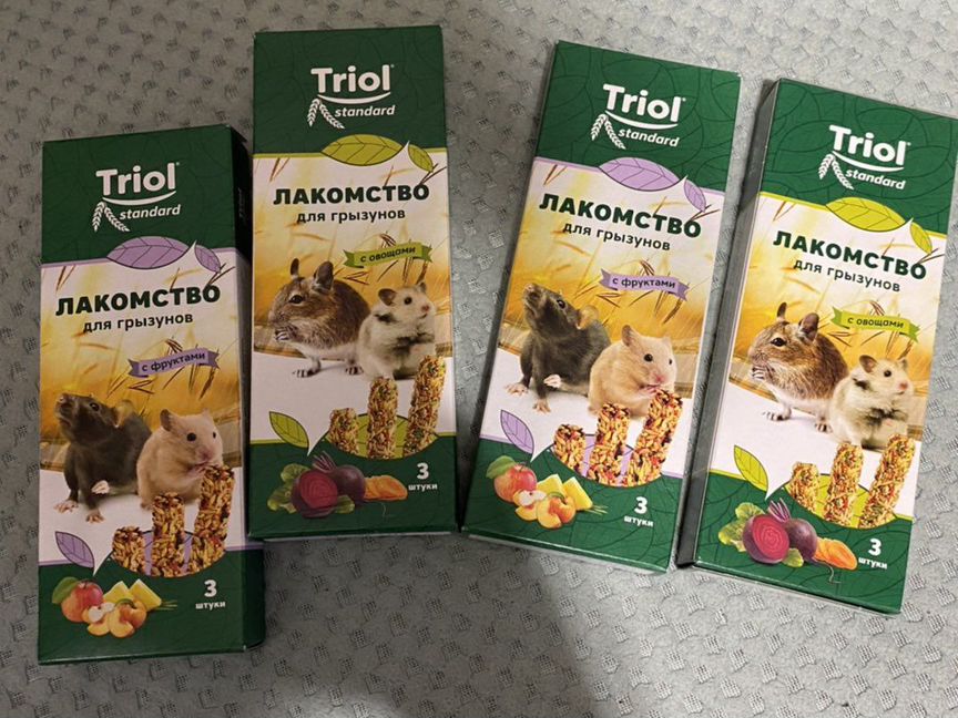 Лакомства для грызунов triol