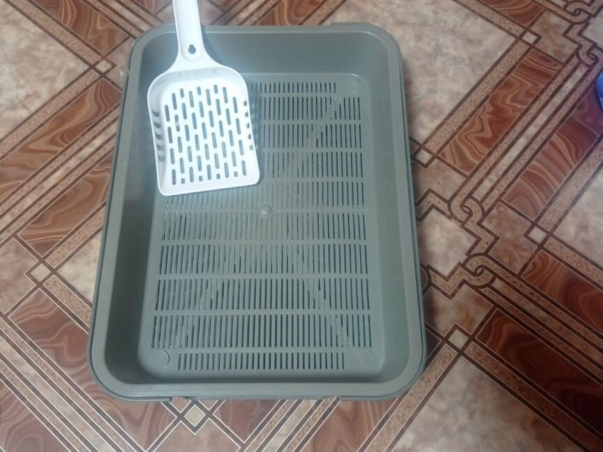 Лоток и миски для кошек