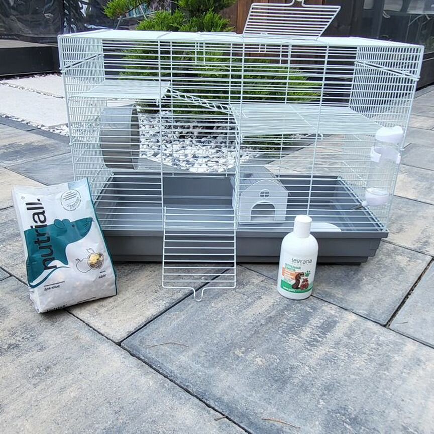 Клетка для грызунов + подарки)