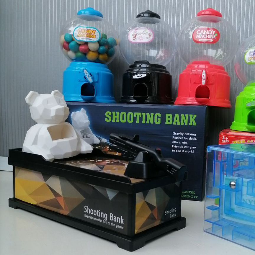 Копилка лабиринт стрелялка кэндимашина копилка