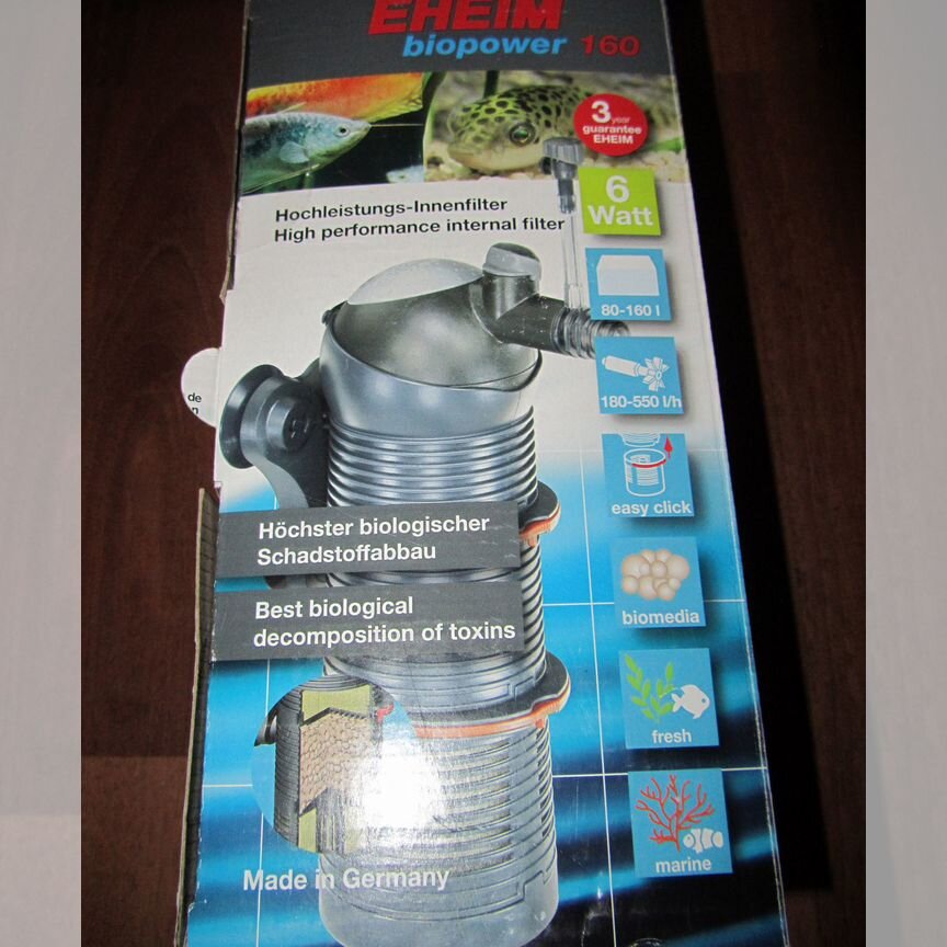 Внутренний фильтр Eheim biopower 160