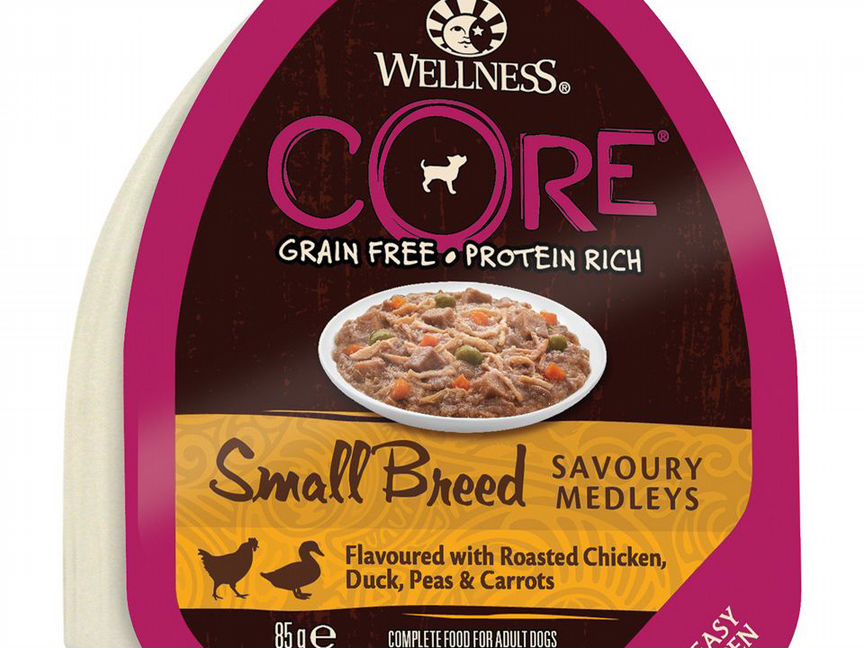 Core small breed консервы из курицы с уткой
