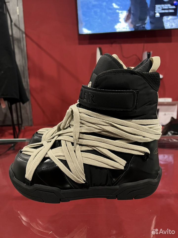 Rick Owens Moncler Amber Leather Snow Boots New купить в Rick Owens Moncler Amber Leather Snow Boots New купить в