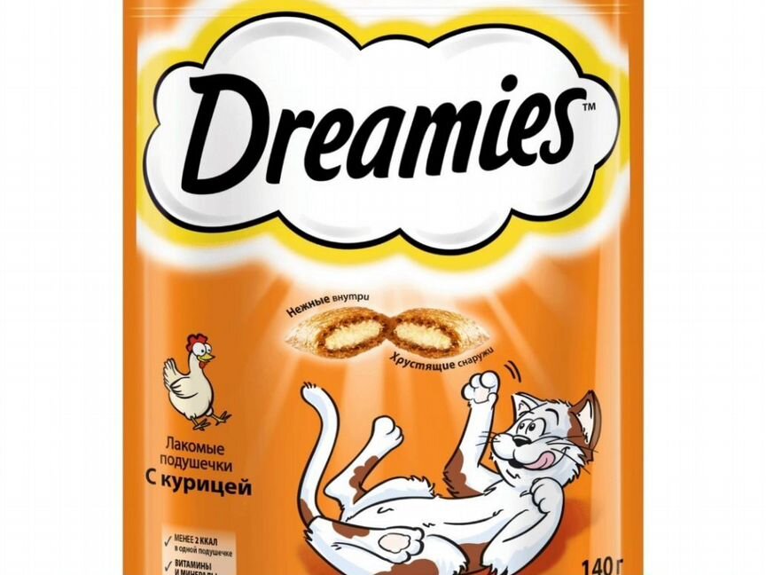 Лакомства для кошек Dreamies 140гр