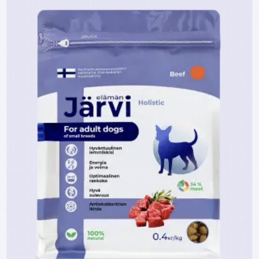 Корм для мелких пород собак Jarvi с говядиной